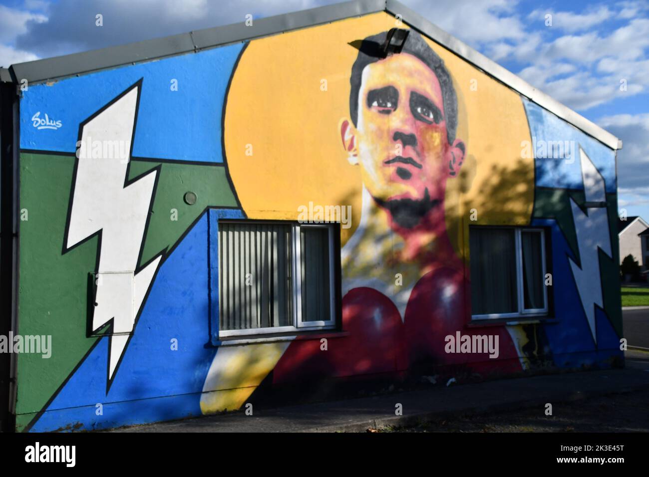 Graffiti on wall, Athy, County Kildare, Ireland Stock Photo - Alamy