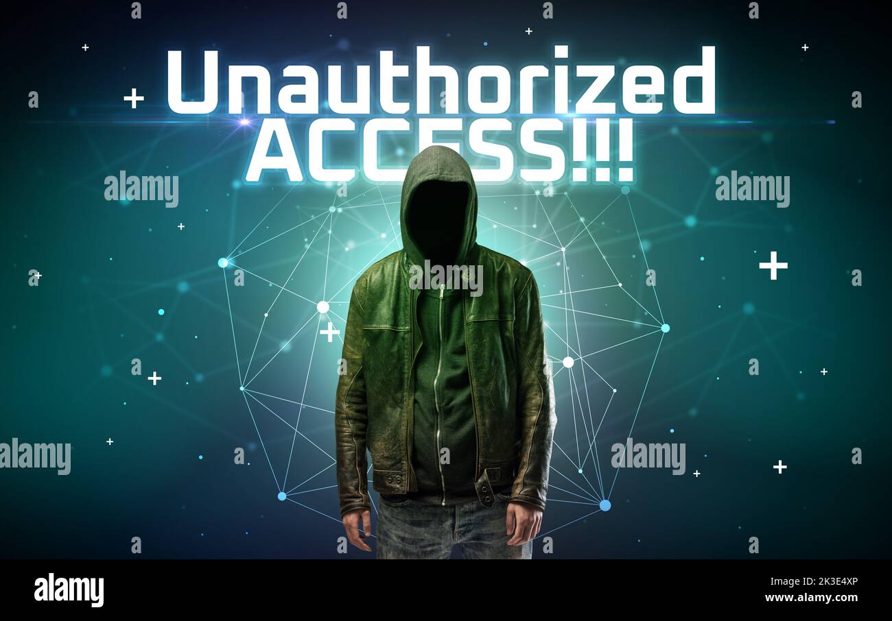 Mysterious hacker, online attack concept concept Stock Photo - Alamy