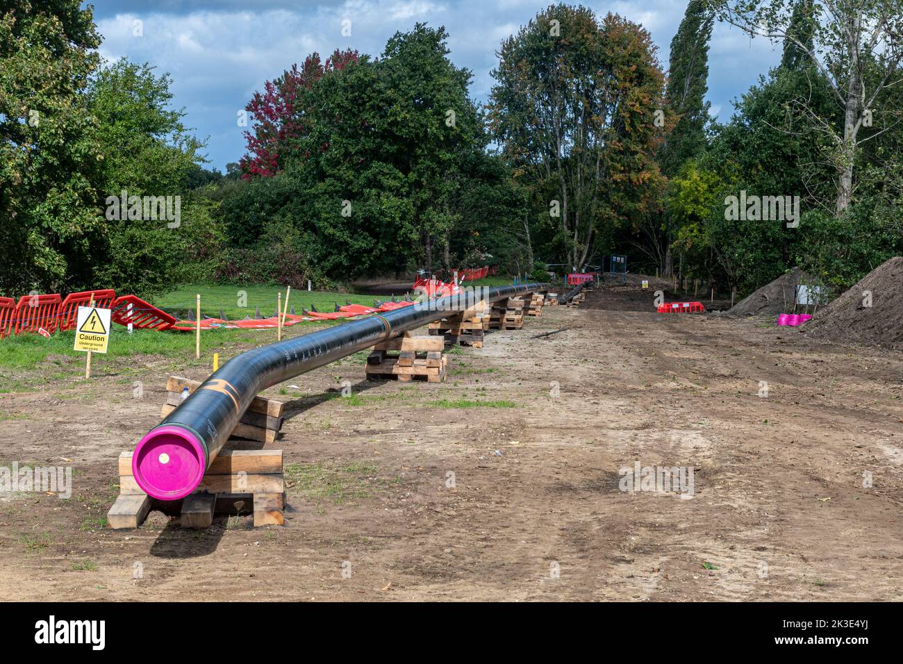 Replacing aviation fuel pipeline hi-res stock photography and images ...