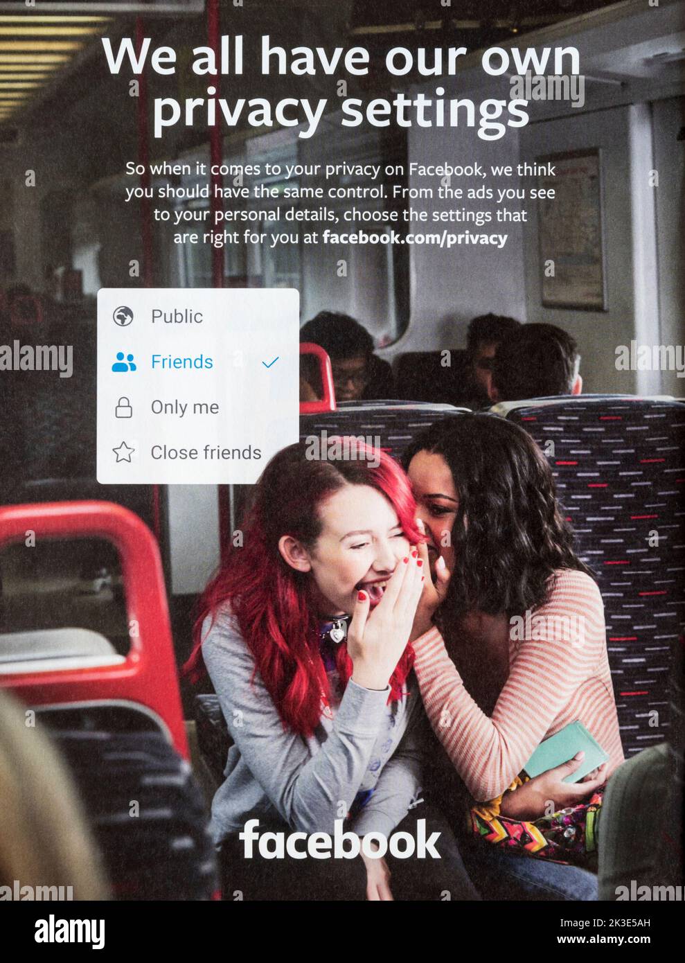 A 2019 advertisement for Facebook, emphasising the site's customisable ...