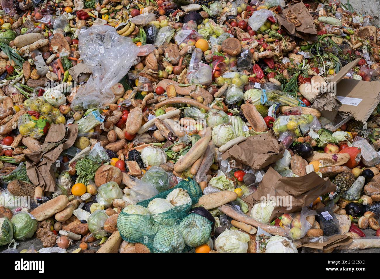 SERBIA, dumping of food waste from supermarket Stock Photo - Alamy