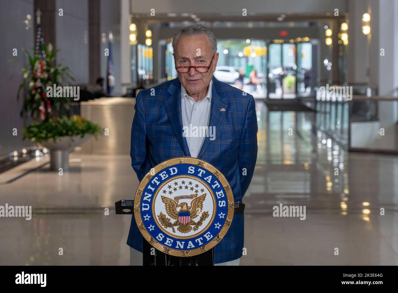 NYC, USA - 25 Sept 2022, Senate Majority Leader, Chuck Schumer (D-NY ...