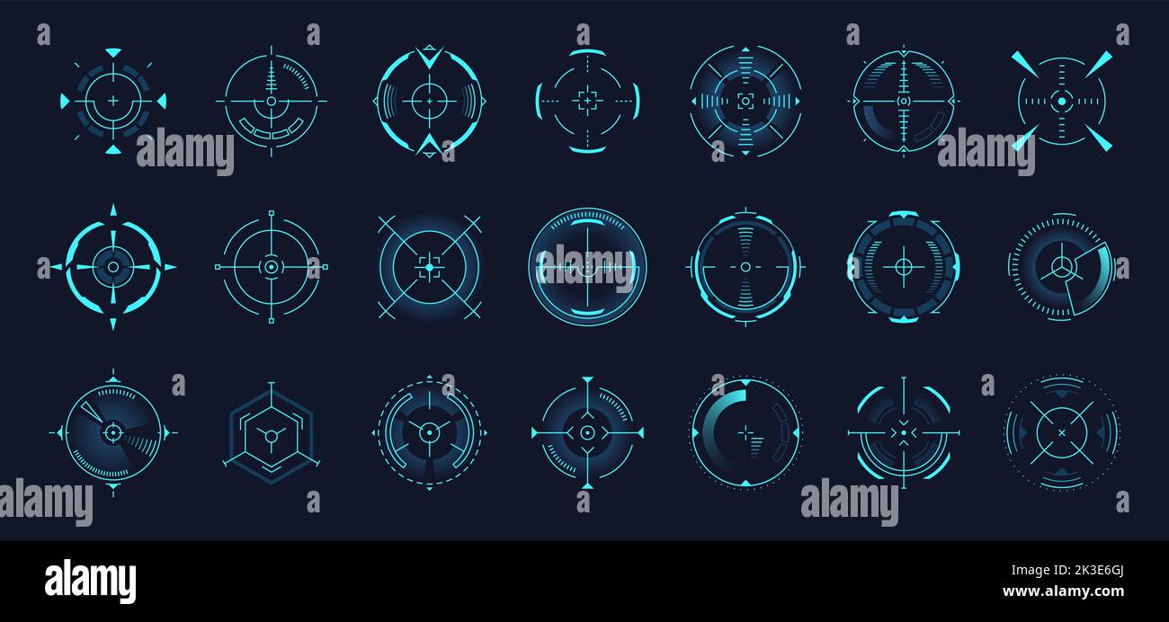 Hud target pointer. Laser crosshair collimator sight, optical aiming measurement sniper for ...