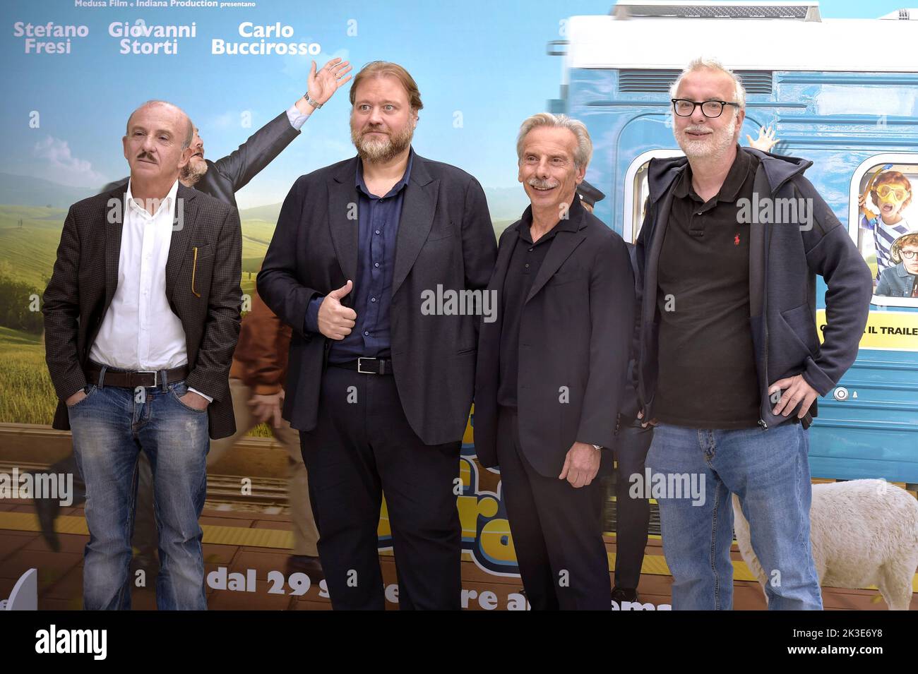 Rome, Italien. 26th Sep, 2022. Il cast: Carlo Buccirosso, Stefano Fresi ...
