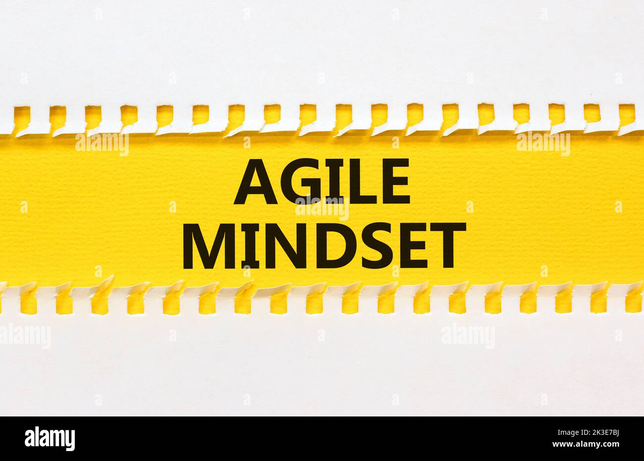 Agile Mindset Symbol Concept Words Agile Mindset On Yellow And White