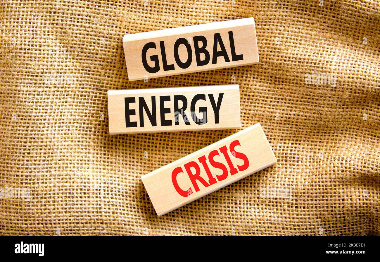 Global energy crisis symbol. Concept words Global energy crisis on ...