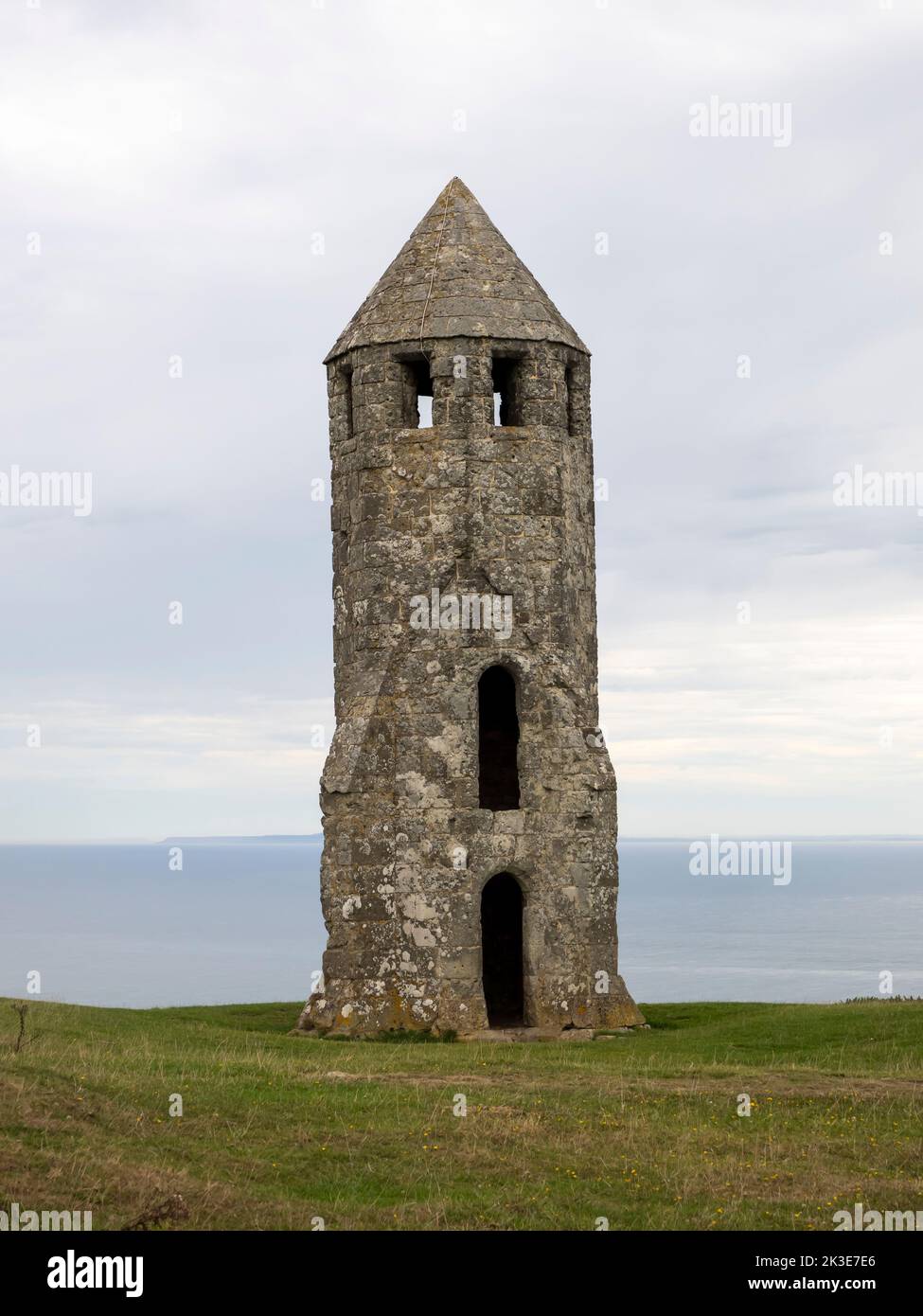 St Catherine's Oratory, a medieval lighthouse on St Catherines Down on ...