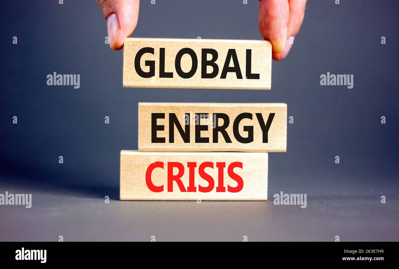 Global energy crisis symbol. Concept words Global energy crisis on ...