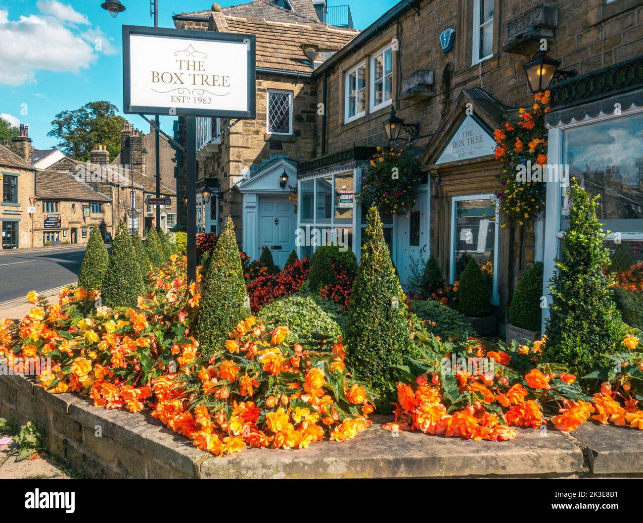 The Box Tree restaurant in Ilkley looking stunning with flowers in the ...