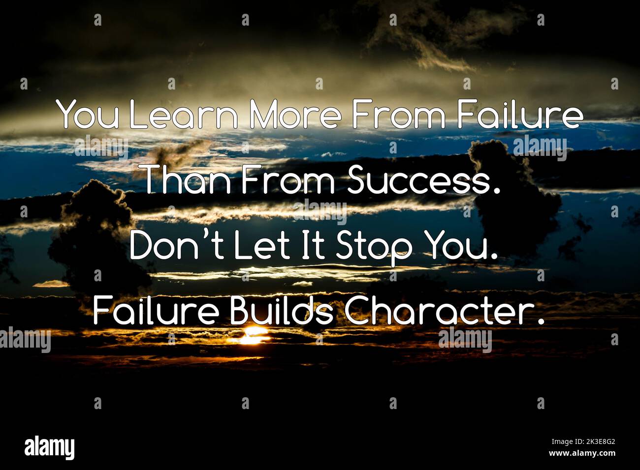 Inspirational motivational quote: You learn more from failure than from ...