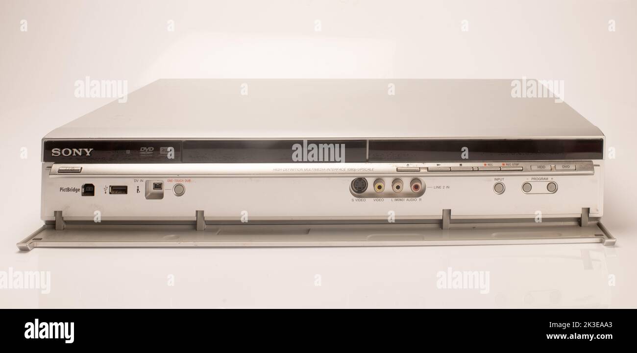 Old technology - Sony DVD hard drive recorder edit deck Stock Photo - Alamy