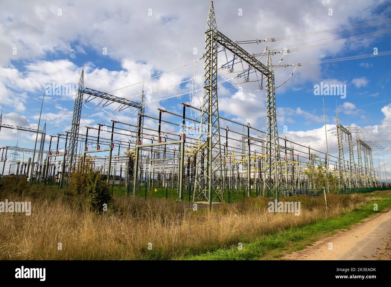 Substation in Germany Stock Photo - Alamy