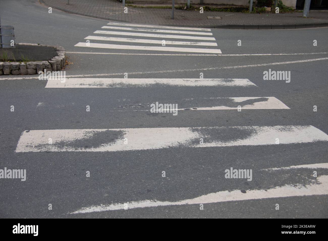 Zebra crossing as a pedestrian crossing in traffic Stock Photo - Alamy