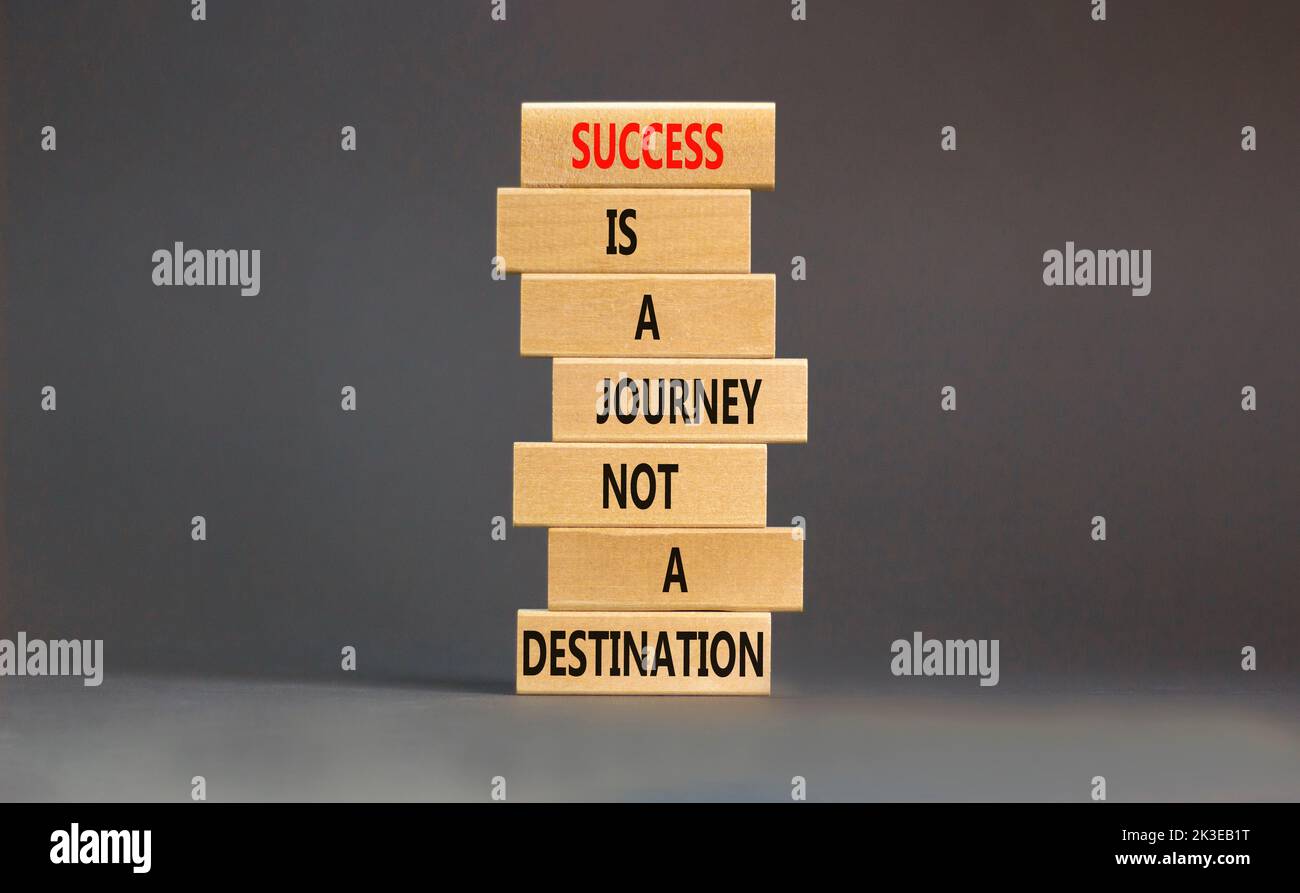 Success is a journey symbol. Concept words Success is a journey not a ...