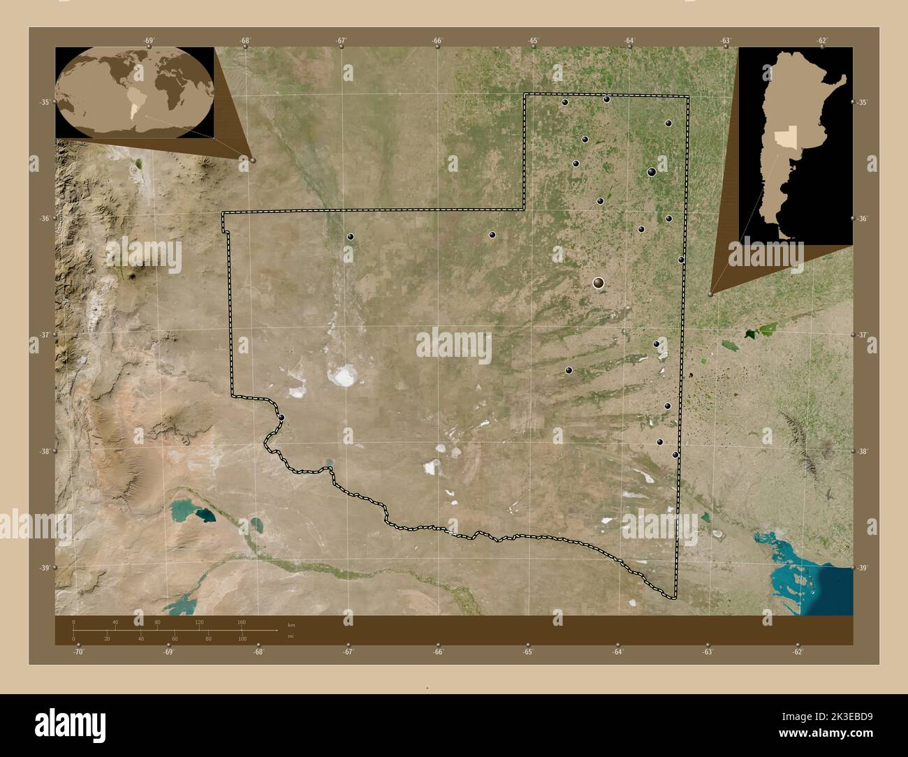 La pampa map vector hi-res stock photography and images - Alamy