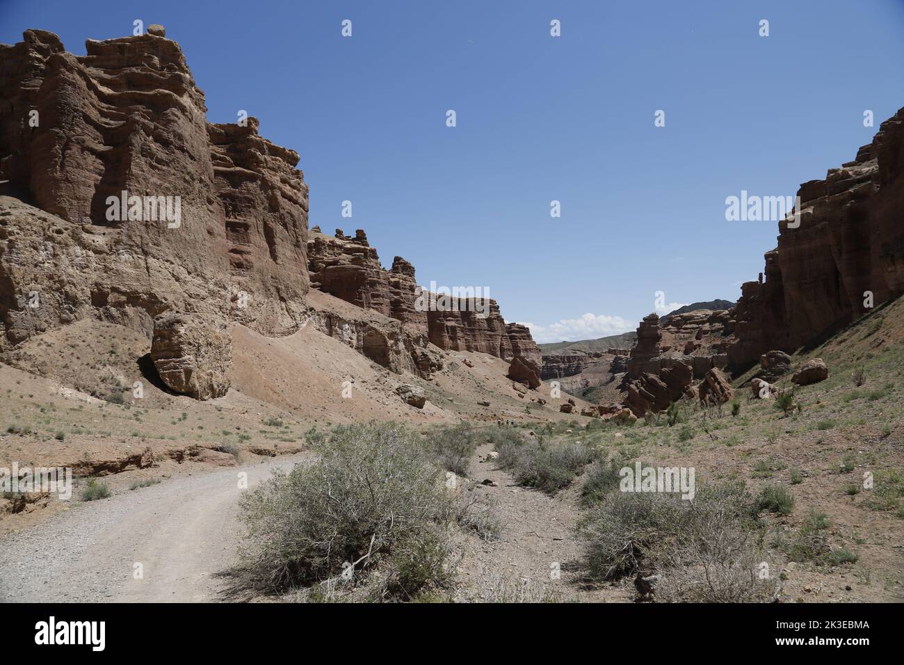 Landscape in Charyn Canyon National Park, Kazakhstan Stock Photo - Alamy