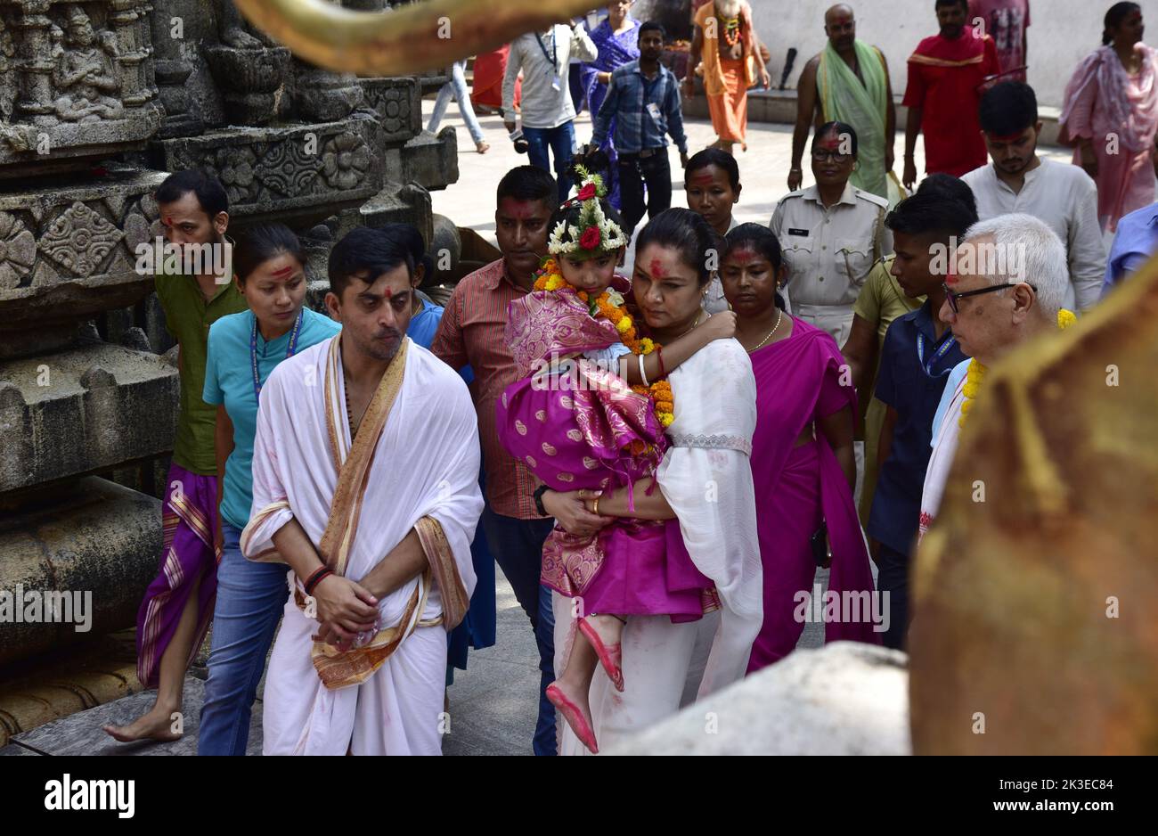 Guwahati, Guwahati, India. 26th Sep, 2022. Riniki Bhuya Sharma wife of ...