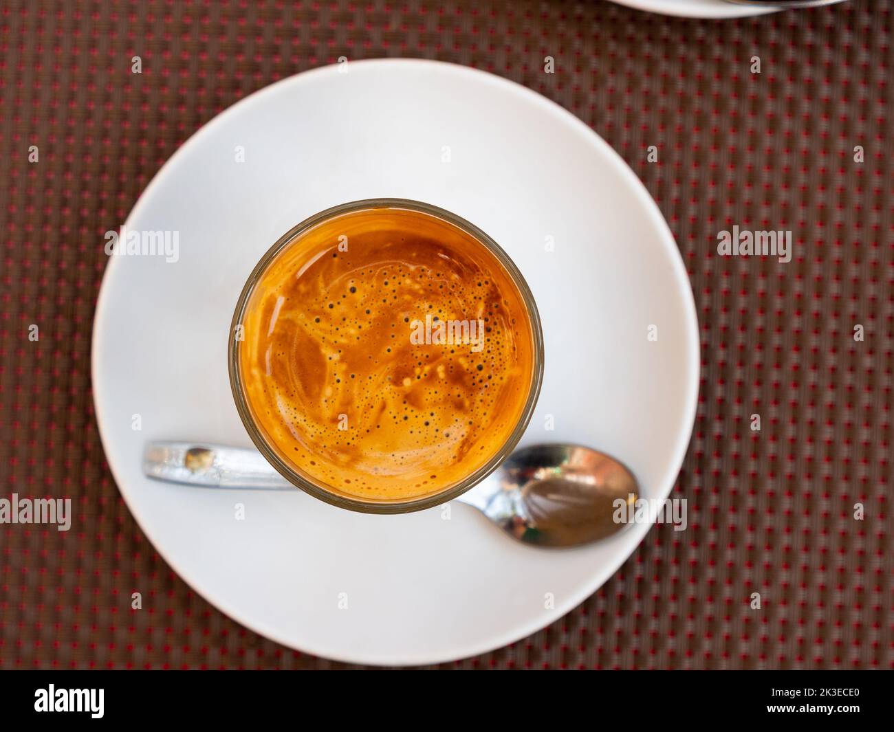 Popular Spanish coffee Cortado Stock Photo - Alamy