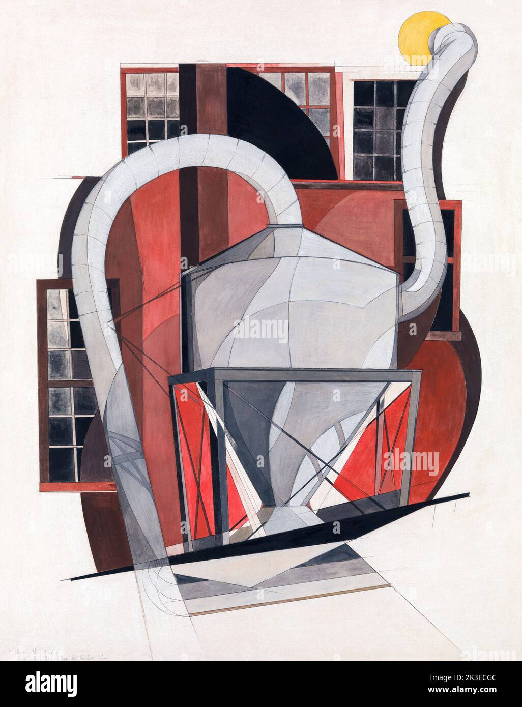 Machinery (1920) painting in high resolution by Charles Demuth ...