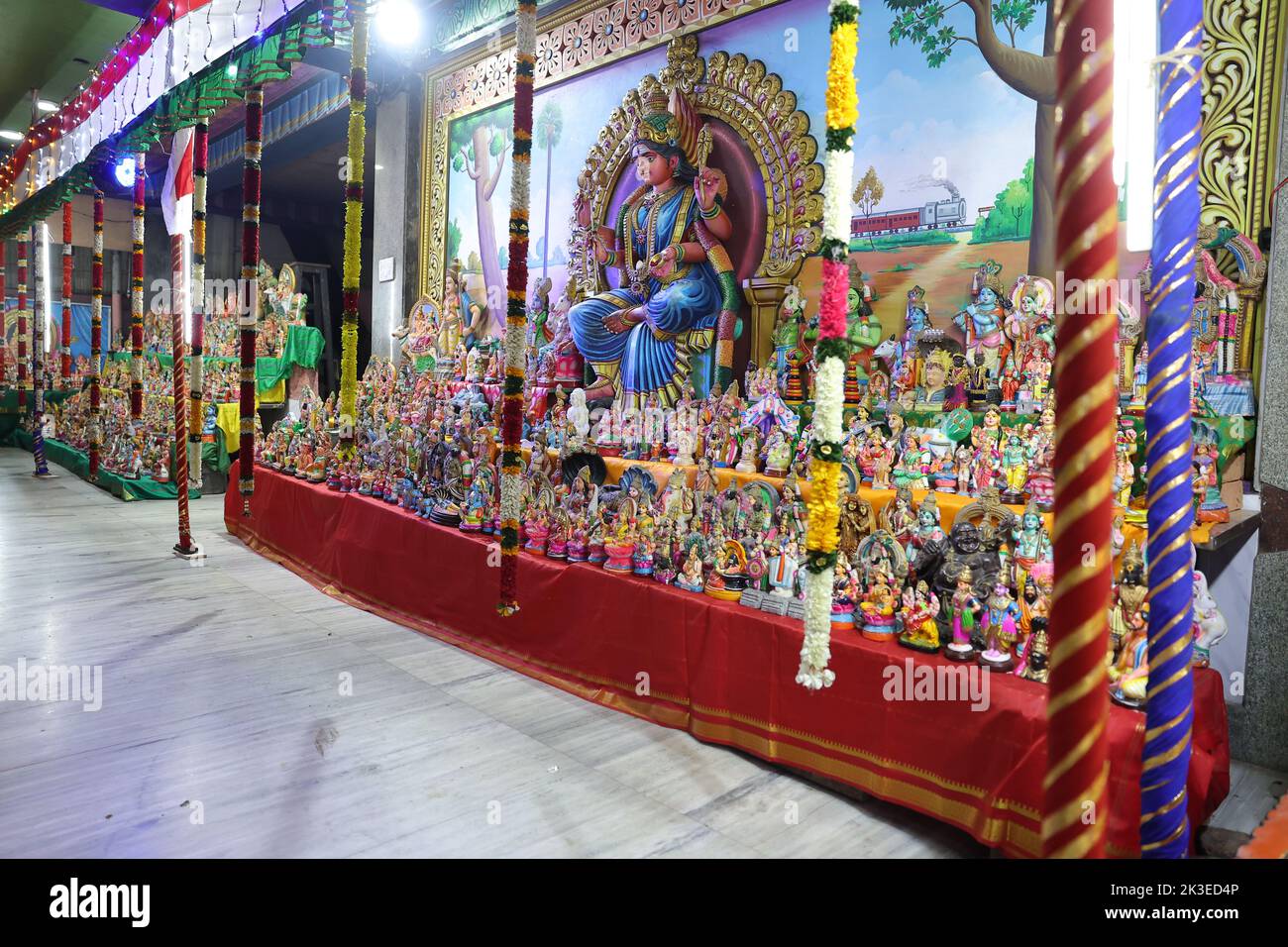 Chennai, India, 26th Sep 2022: Navaratri is an annual and one of the ...