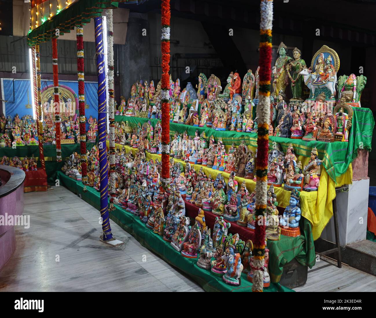 Chennai, India, 26th Sep 2022: Navaratri is an annual and one of the ...