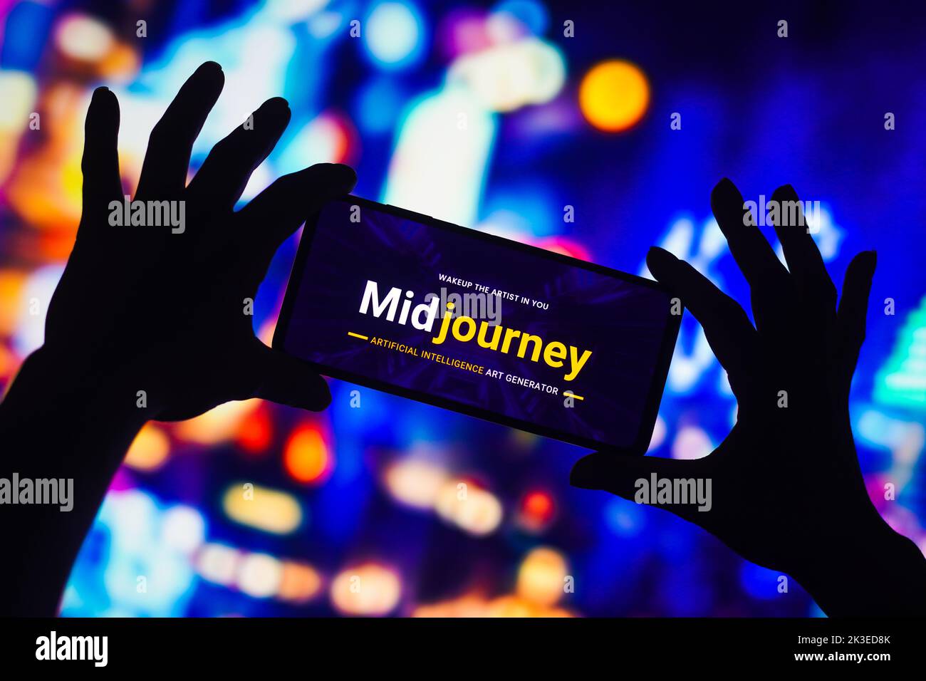 Midjourney logo hi-res stock photography and images - Alamy