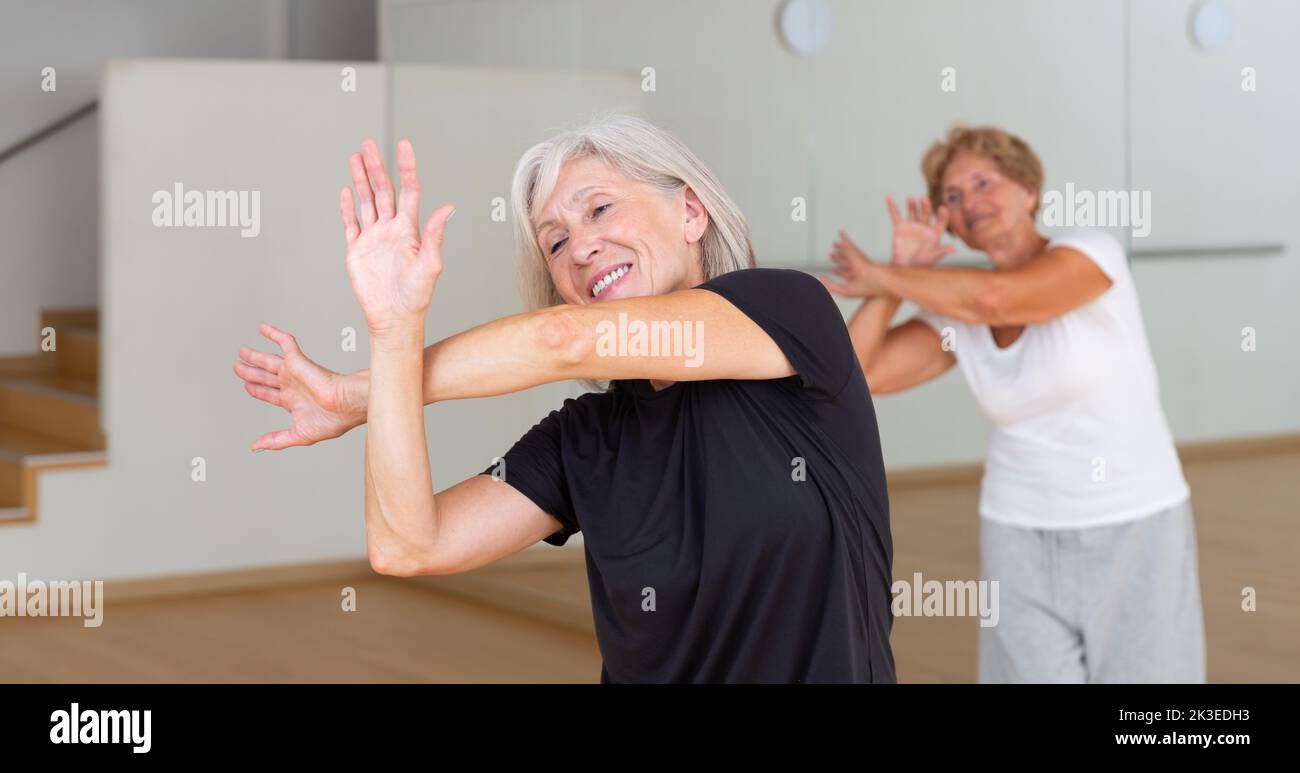 Group woman dancing positive exercise hi-res stock photography and ...