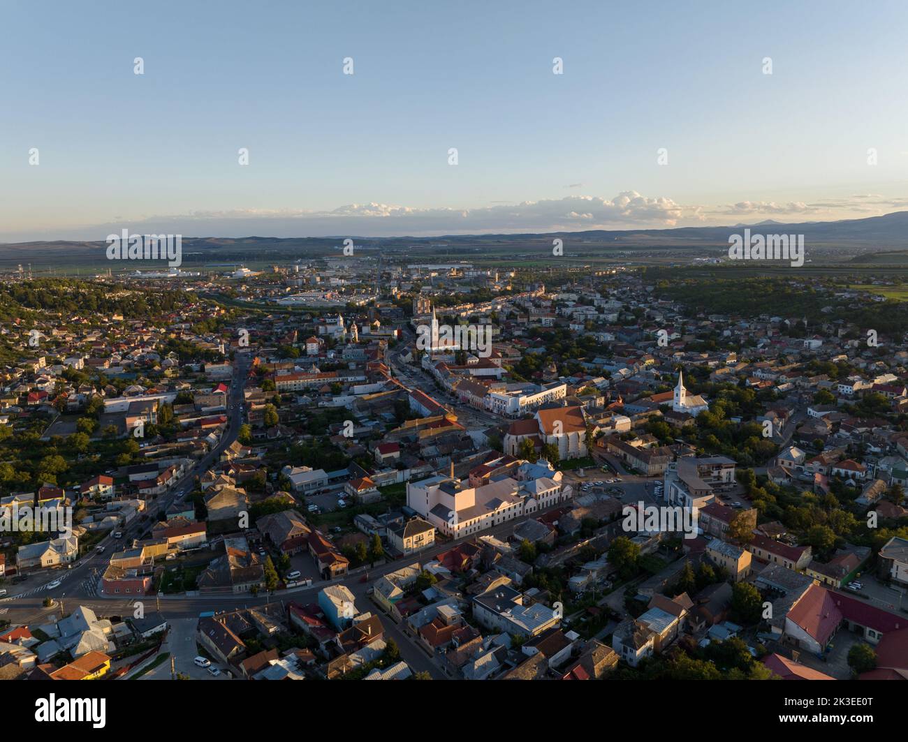Aerial view of the city of Turda in Romania Stock Photo - Alamy