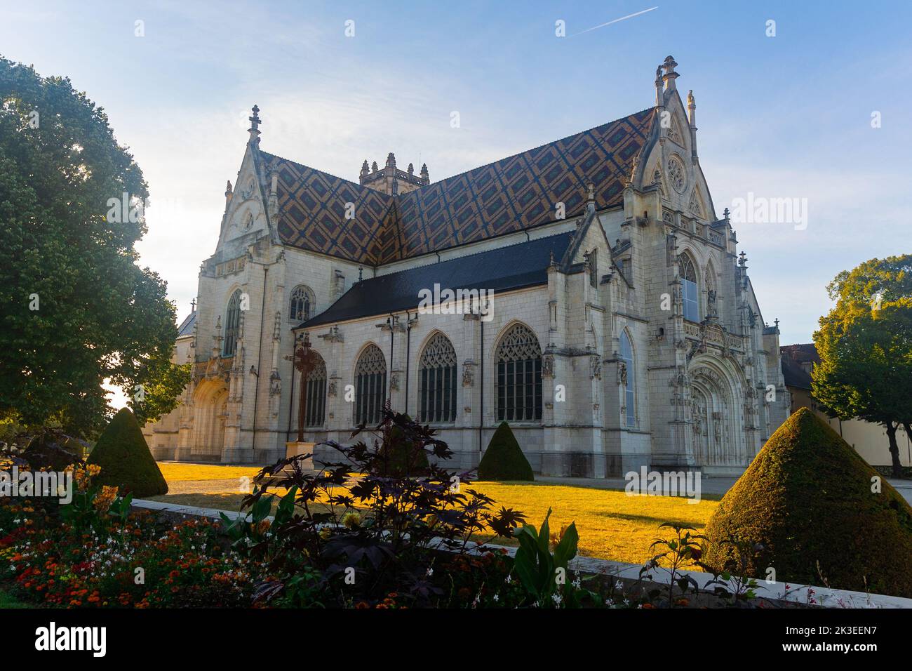 External view of Royal Monastery, France Stock Photo - Alamy