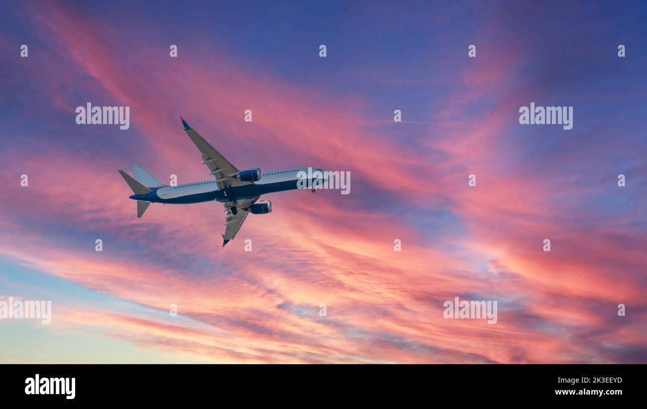 Purple jet plane hi-res stock photography and images - Alamy