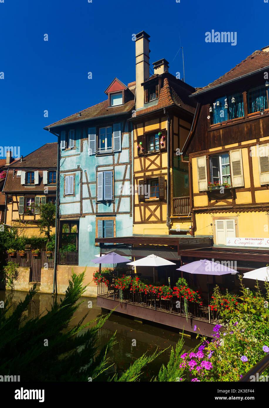 Spectacular traditional french houses on side of river Lauch in Petite ...