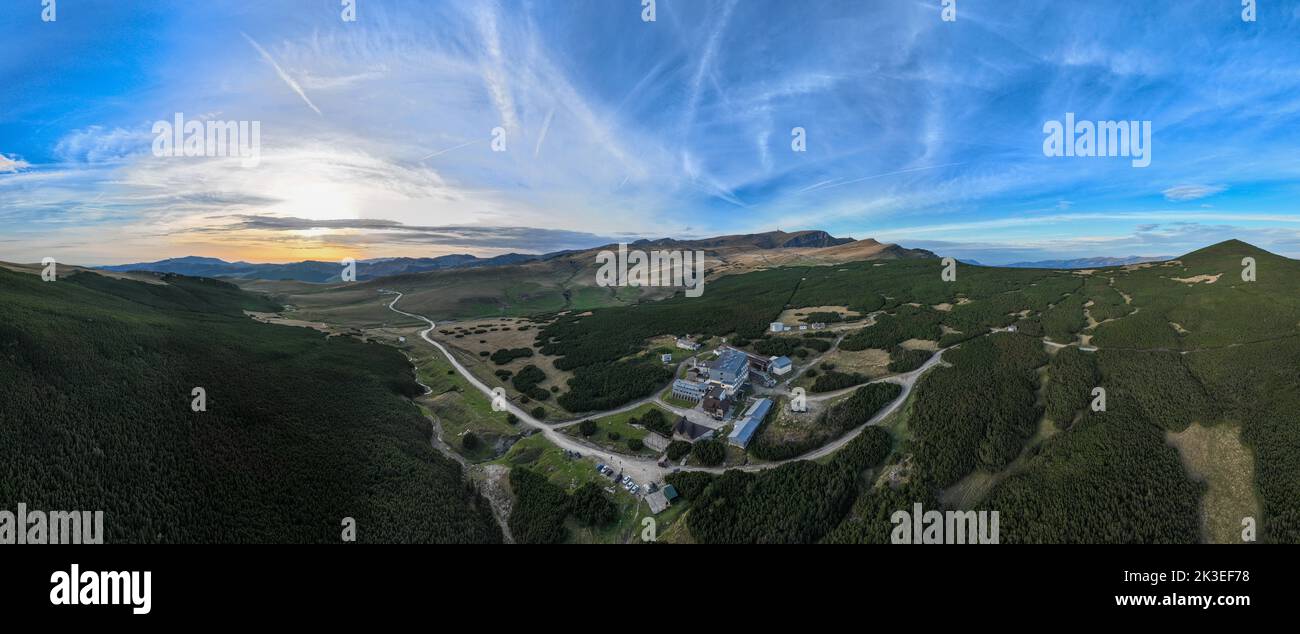 Aerial view of the Bucegi Mountains, Romania Stock Photo - Alamy