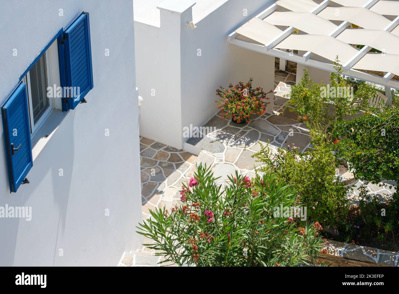 Traditional greek style window hi-res stock photography and images - Alamy