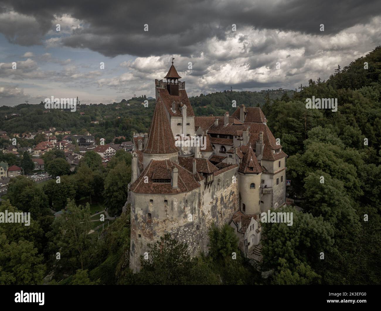 Bran Castle, Romania. Place of Dracula in Transylvania, Carpathian ...