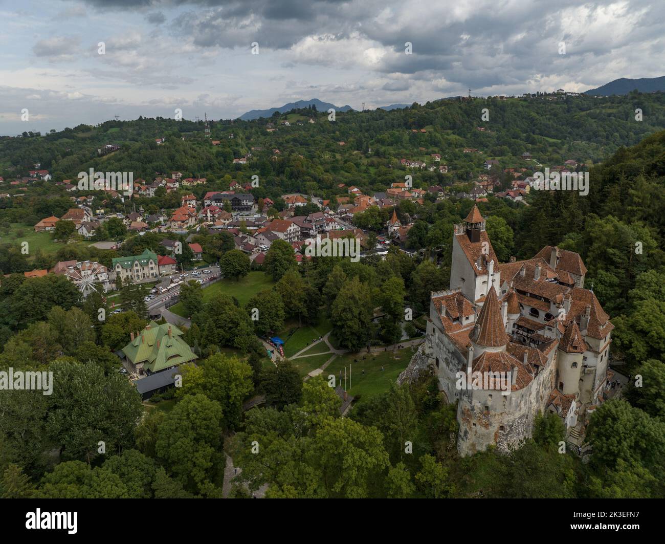Bran Castle, Romania. Place of Dracula in Transylvania, Carpathian ...