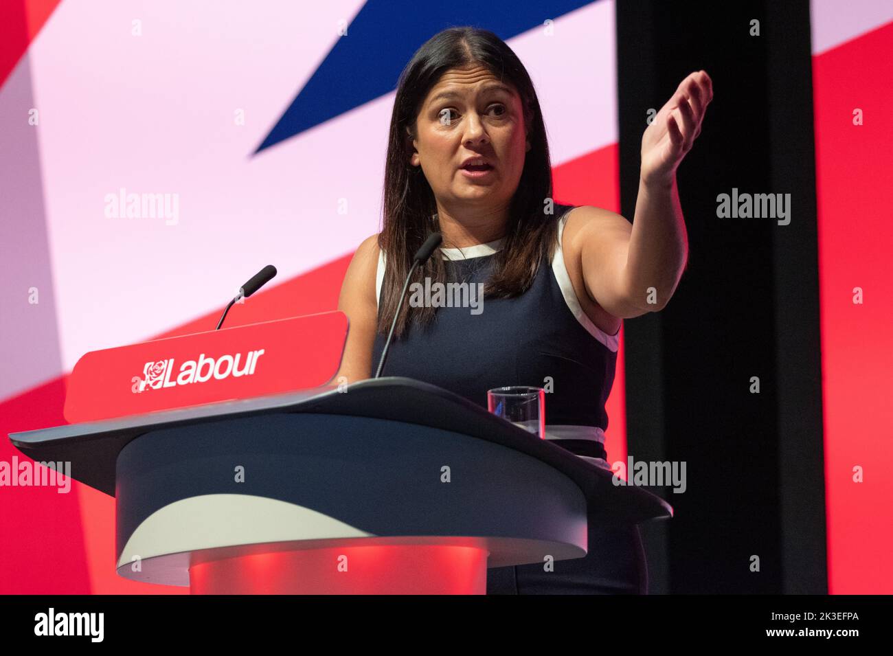 Liverpool, UK, 26.September 2022 Lisa Nandy , Shadow Secretary of State ...