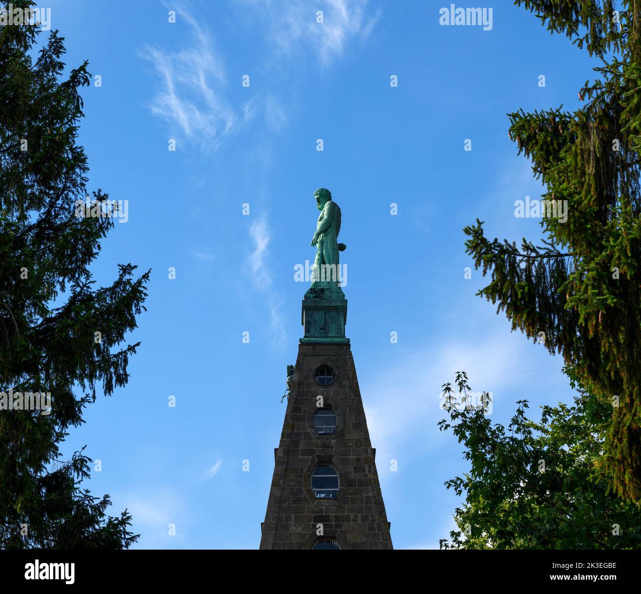 The Hercules Monument (Herkules), Bergpark Wilhelmshöhe, Kassel ...