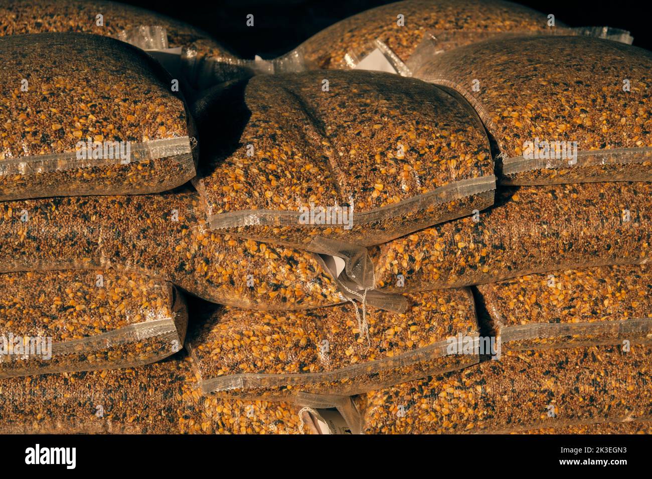 Pile of feed bags hi-res stock photography and images - Alamy