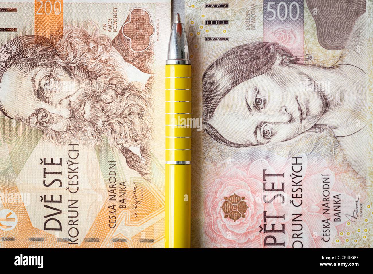 Czk banknotes hi-res stock photography and images - Alamy