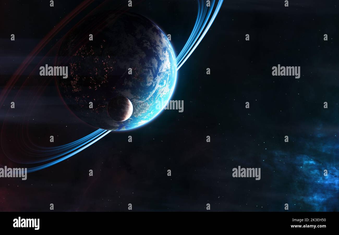 Wallpaper planets hi-res stock photography and images - Alamy