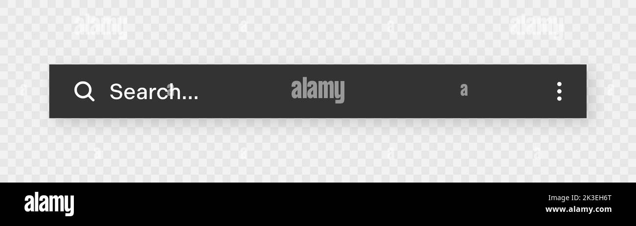 Search bar template. Internet browser engine with search box, address ...