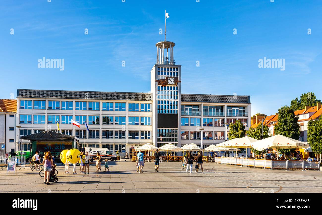 Koszalin, Poland - August 10, 2022: Renovated Rynek Staromiejski Old ...