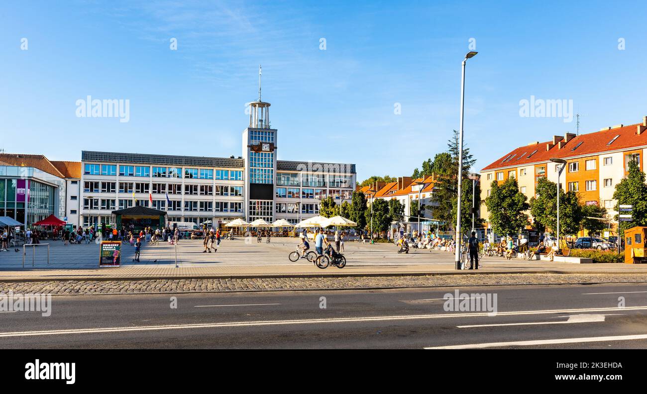 Koszalin, Poland - August 10, 2022: Renovated Rynek Staromiejski Old ...