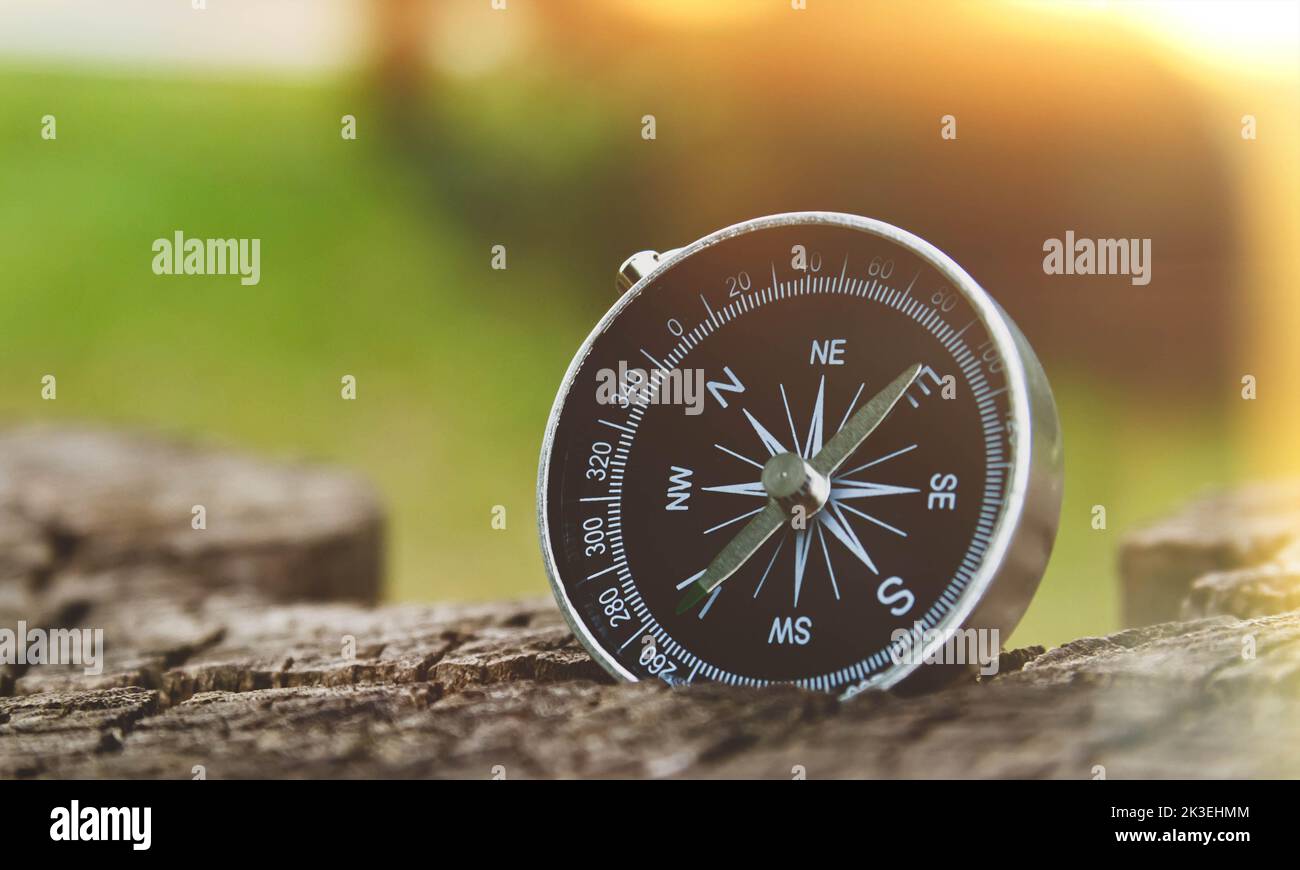 Travel and navigation. Determination of cardinal points by compass ...