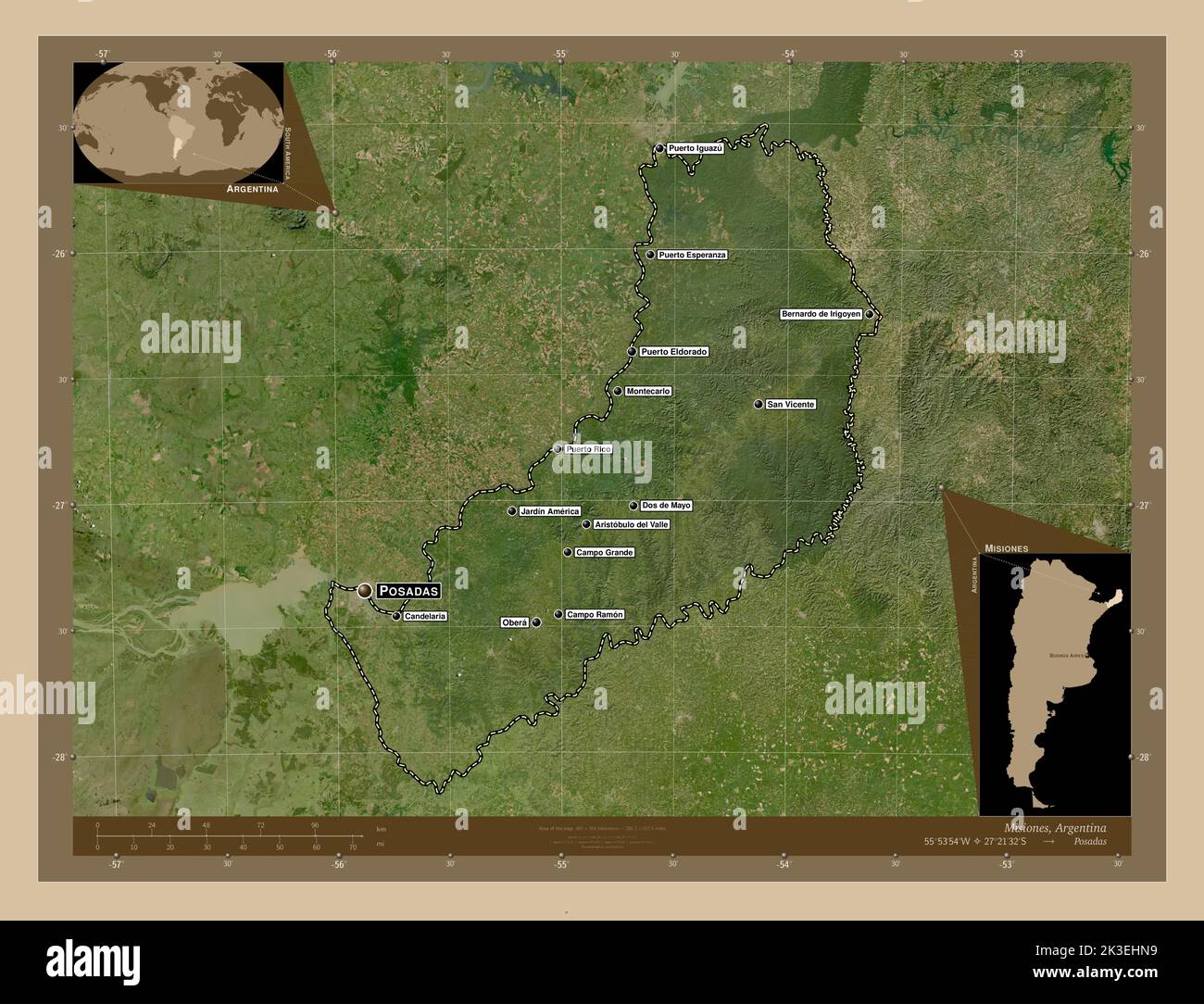 Map of misiones Stock Vector Images - Alamy