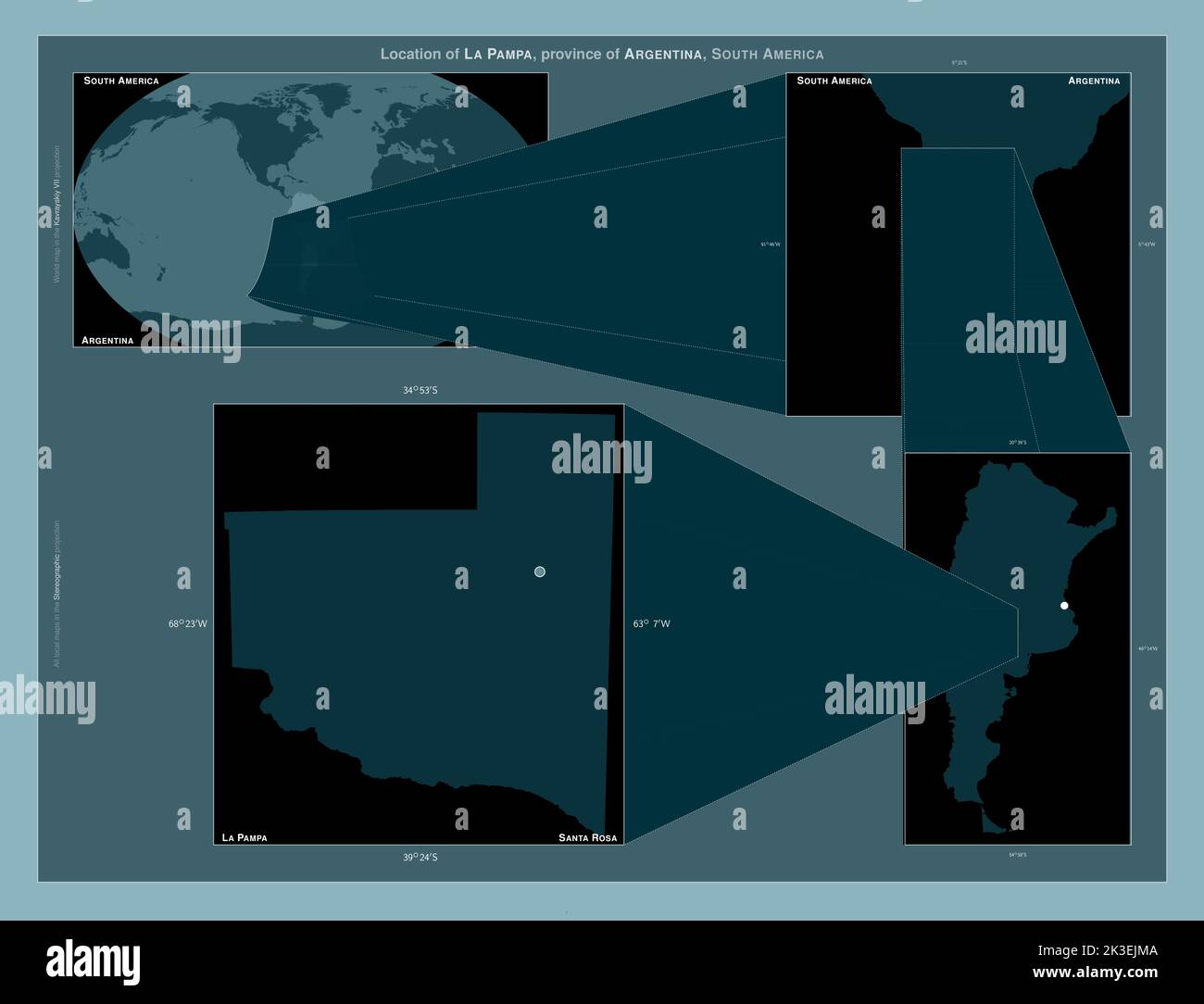 La pampa map vector hi-res stock photography and images - Alamy
