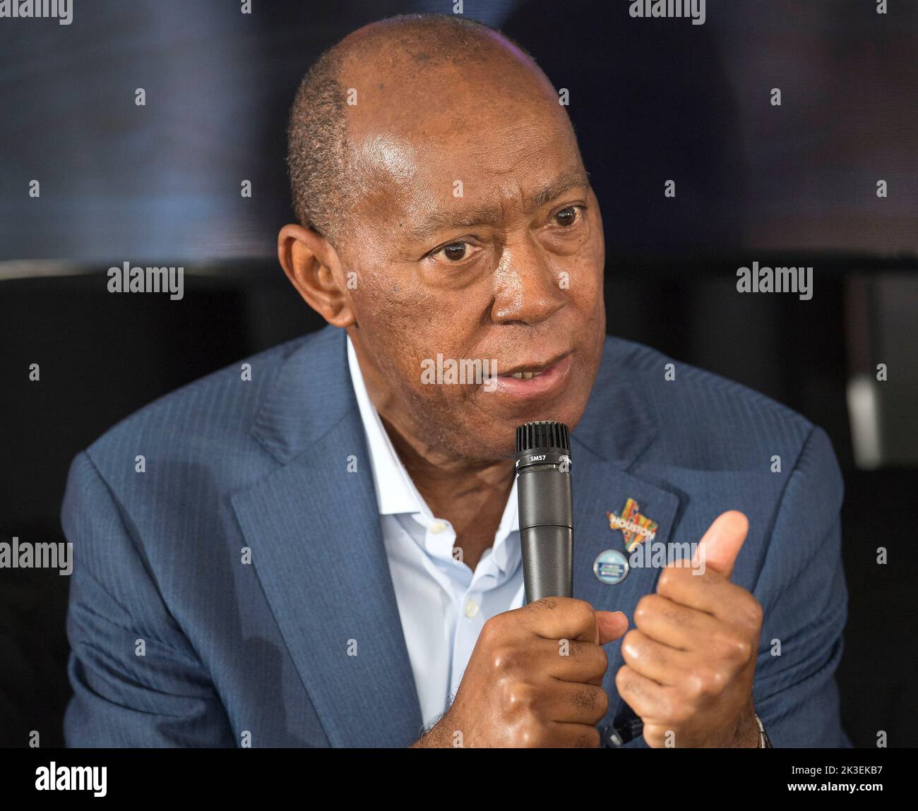 Austin, Texas, USA. 24th Sep, 2022. Mayor of Houston SYLVESTER TURNER ...