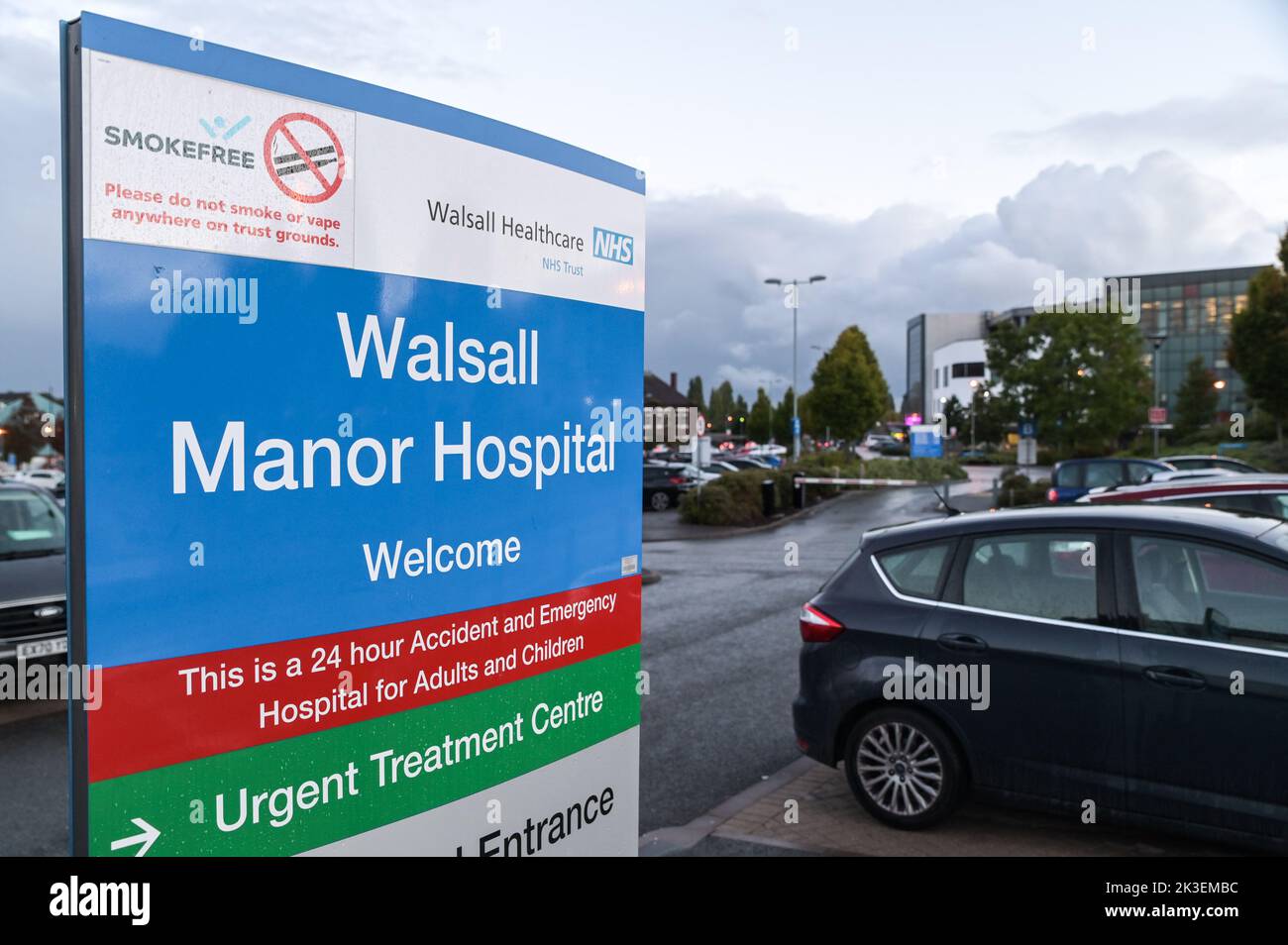 Moat Road, Walsall - September 26th 2022 - Walsall Manor Hospital. Pic ...