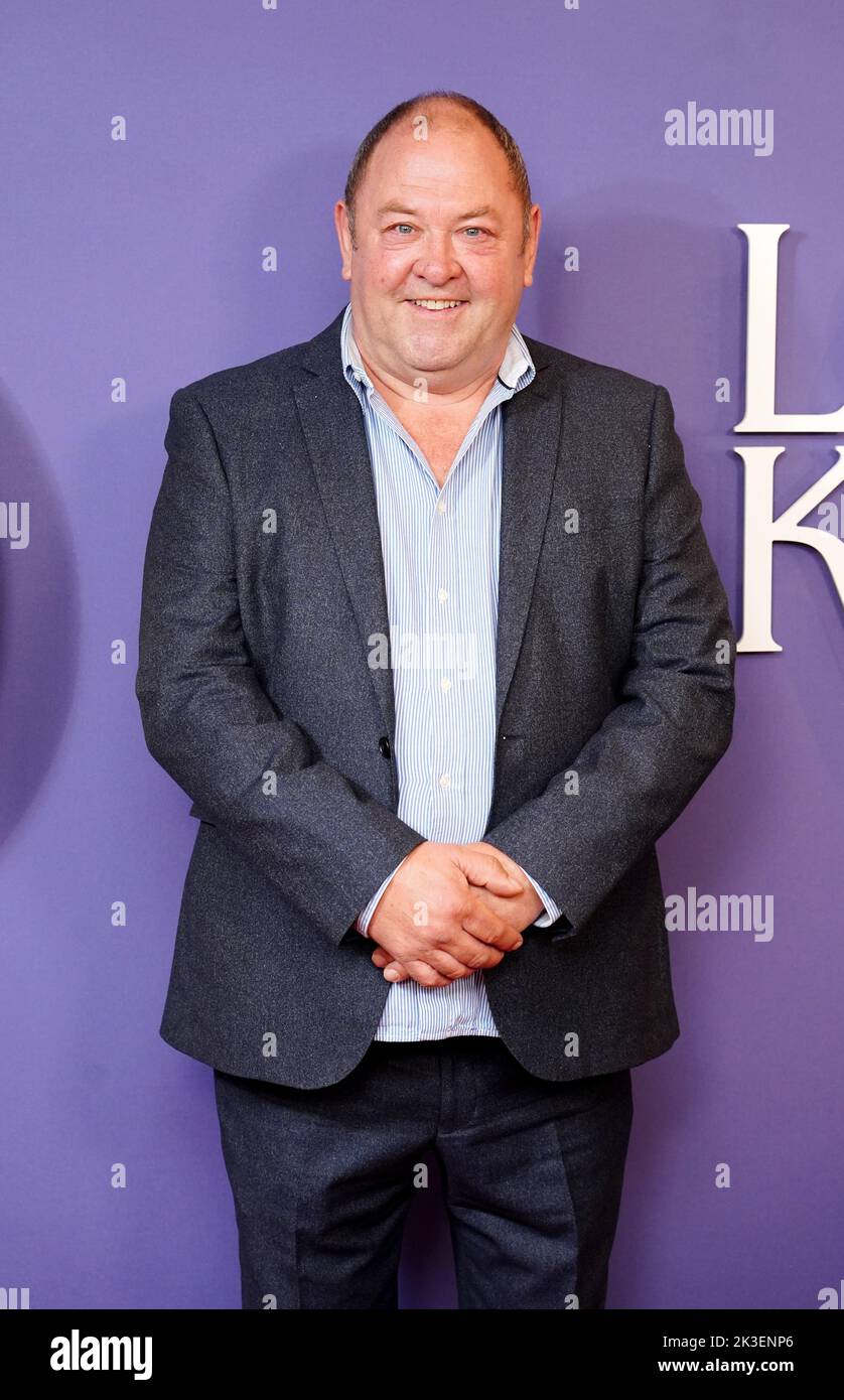 Mark Addy attending the UK premiere of The Lost King at the Ham Yard ...