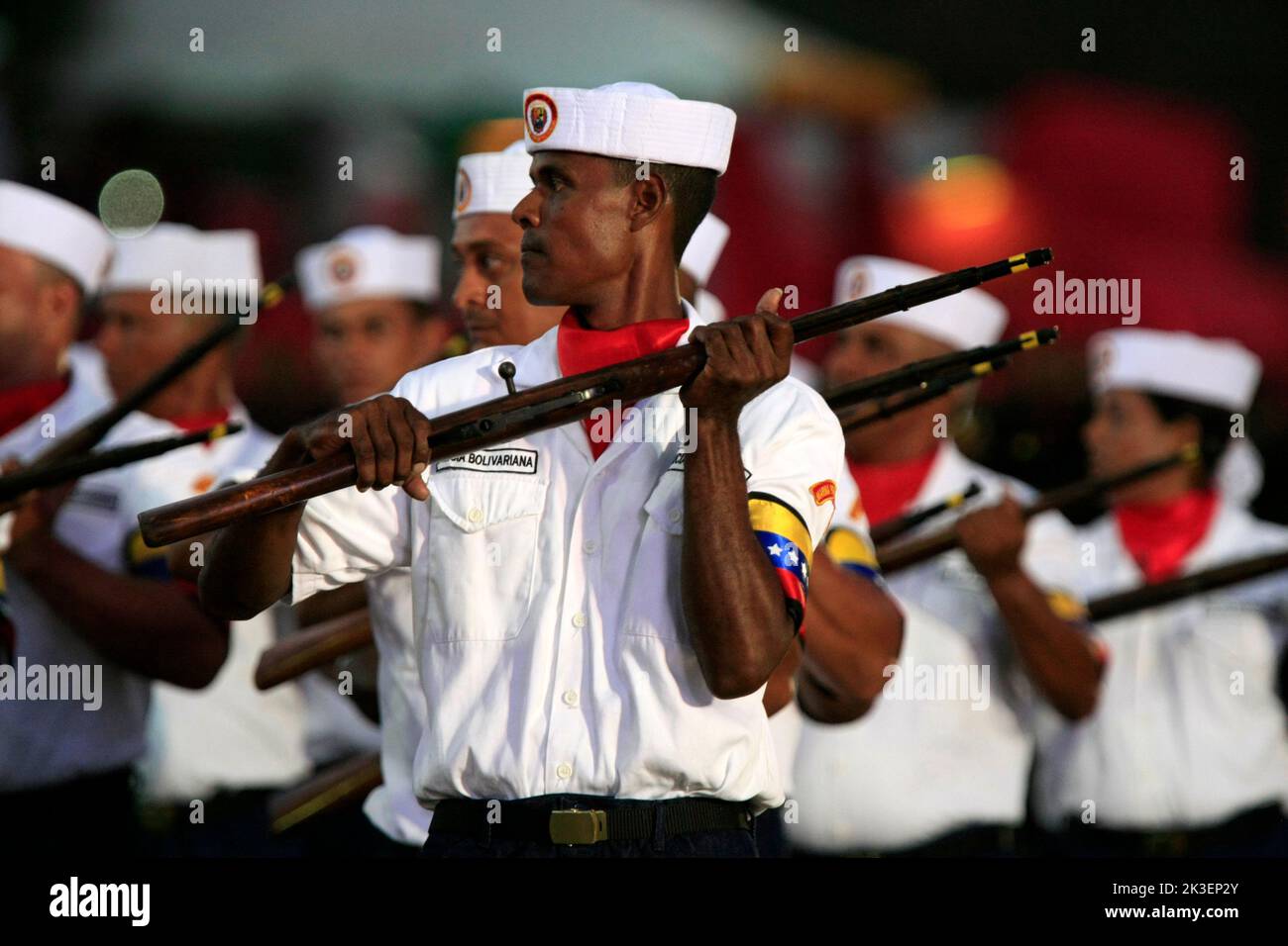 Maracaibo-Venezuela-24-07-2013. Soldiers of the Venezuelan navy during ...